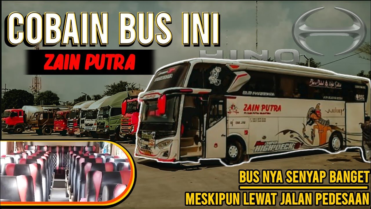SENYAP BANGET PAS LEWAT JALAN PEDESAAN😲 , Cobain bus Zain Putra bus ...