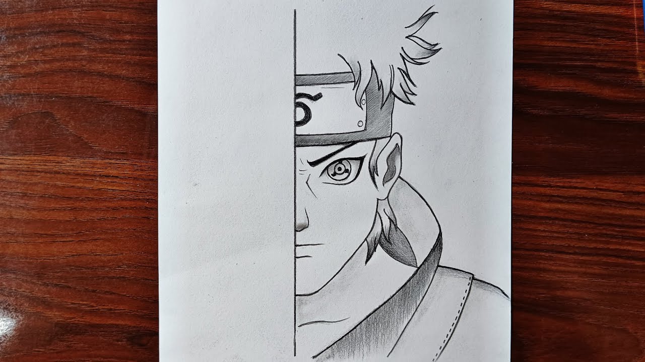 Easy anime drawing || How to draw shisui Uchiha || easy for beginners ...