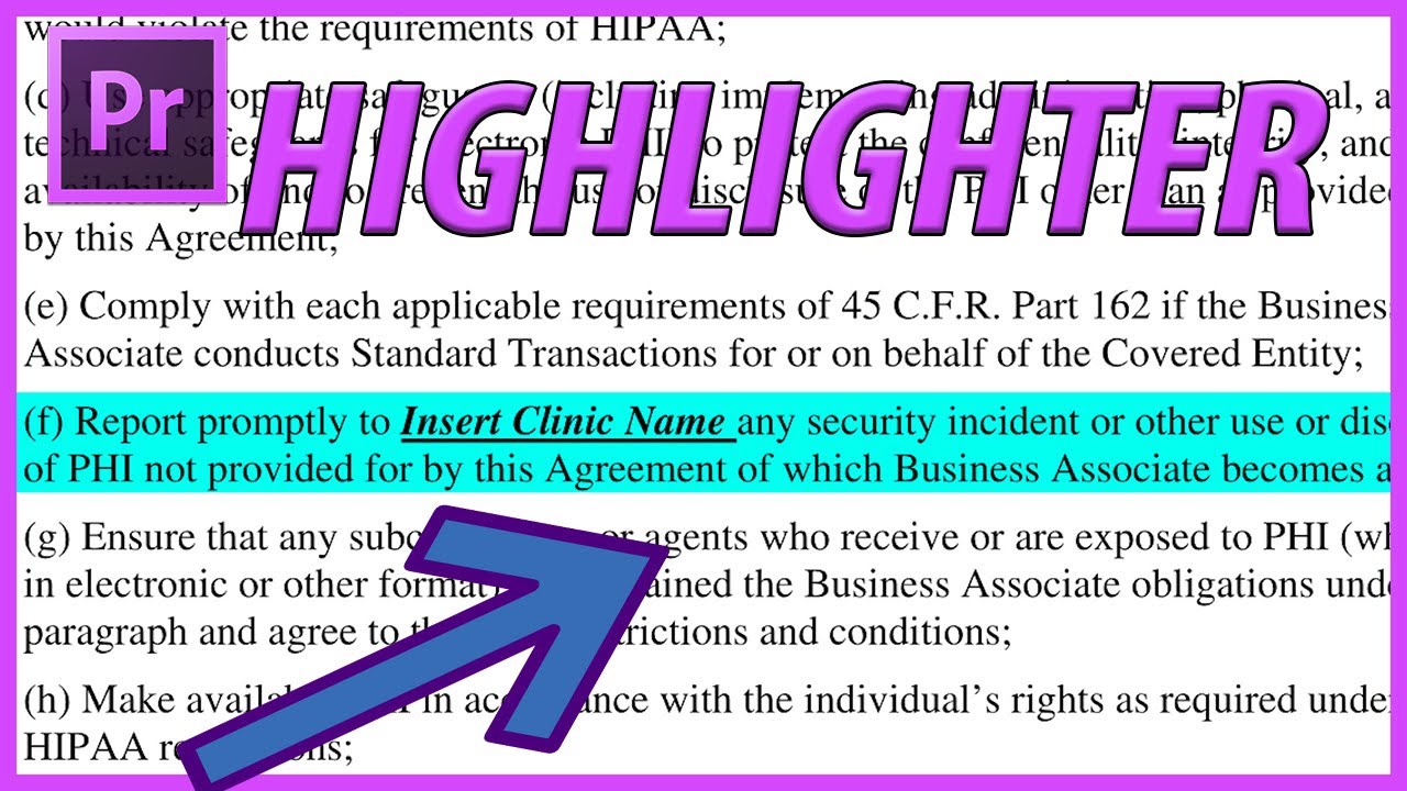 How To Highlight Text In Adobe Premiere Pro CC YouTube How To Highlight Text In Adobe Premiere Pro CC YouTube