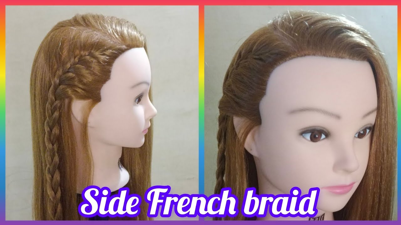 side French braid tutorial @PassionWithAmna - YouTube
