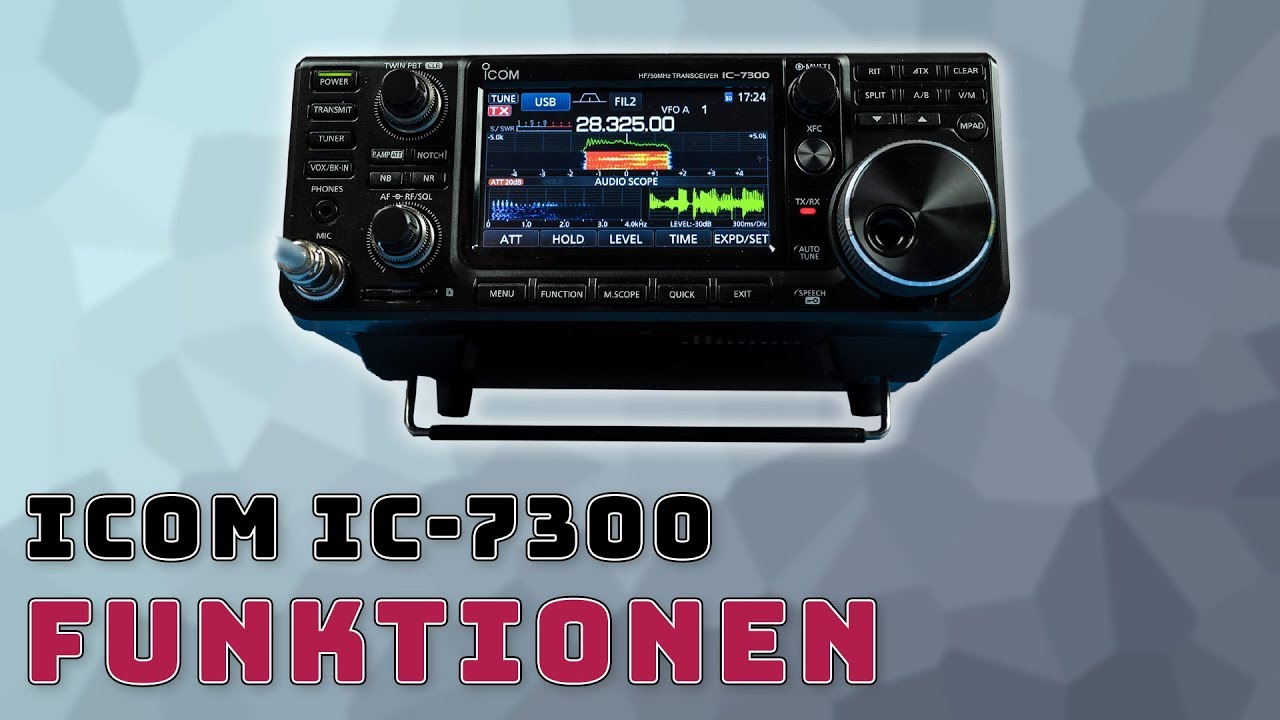 Icom IC-7300 📻 Funktionsumfang im Touch Display #02 - YouTube