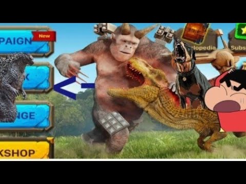 pro shyamkanu and chop and shinchan vs Godzilla part 1 in ARBS - YouTube