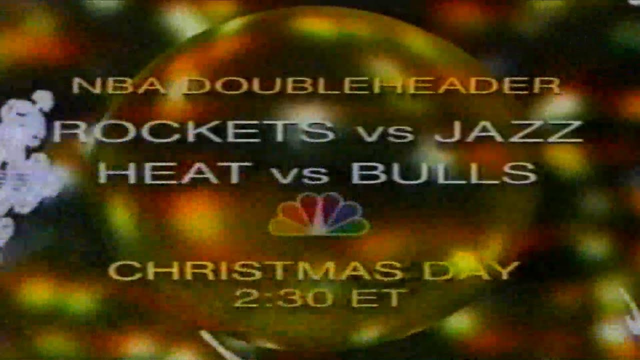 NBA Christmas Day Double Header (1997) NBC Promo - YouTube