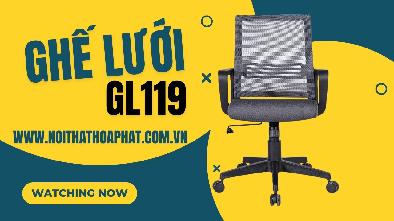 Ghế lưới nhân viên Hòa Phát GL119 - Sự thoải mái tối ưu cho không gian ...