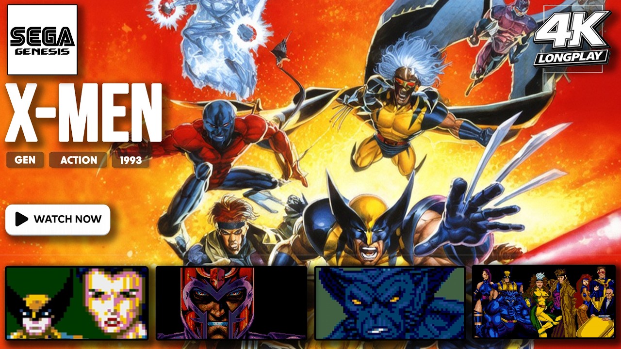 [GEN] X-Men | Sega Genesis | Longplay | Full Game Walkthrough | 4K ...