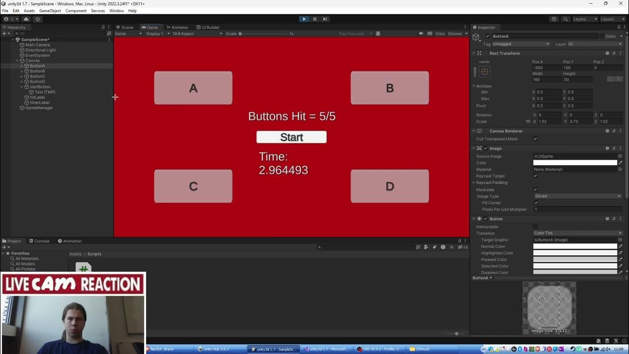 Unity 3D Game Development → 1.Basics → 7.Unity Canvas UI - YouTube