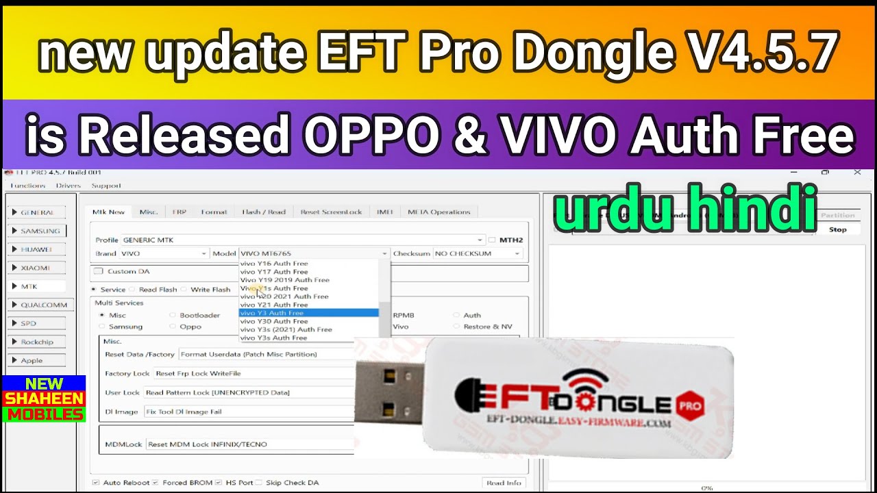 New Update EFT Pro Dongle V4 .5 .7 is Released OPPO & VIVO Auth Free ...
