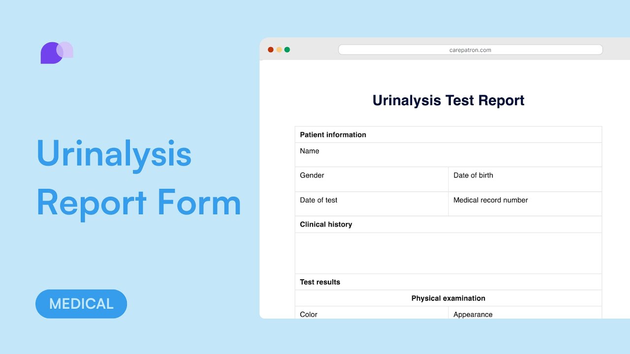 Urinalysis Test Report - YouTube