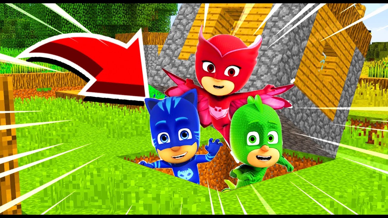 Minecraft : I FOUND THE PJ MASKS HIDING UNDER A VILLAGE! (Ps3/Xbox360 ...