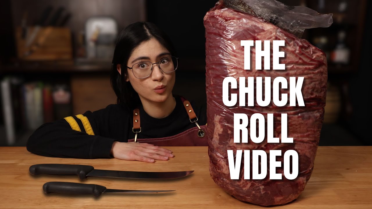 How to Cut a Whole Beef Chuck Roll | Butchery at Home - YouTube