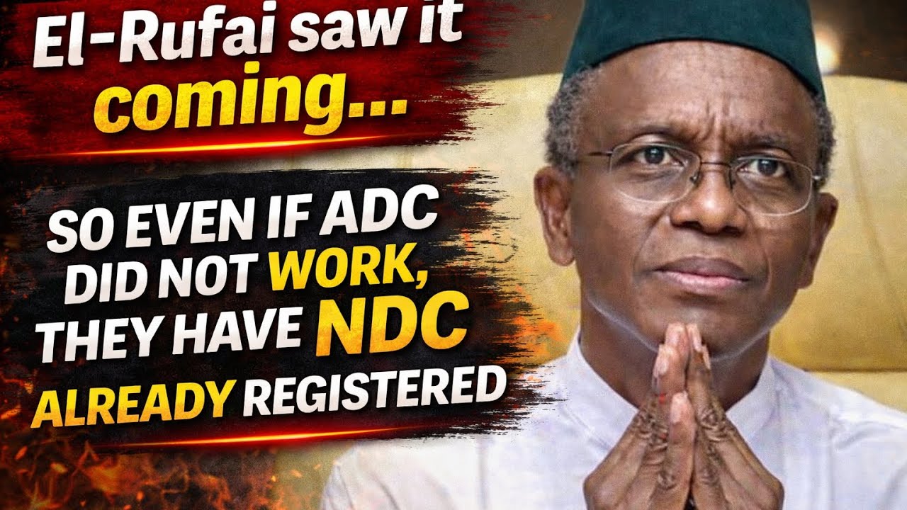 El-Rufai saw it coming... so even if ADC did not work, they have NDC ...