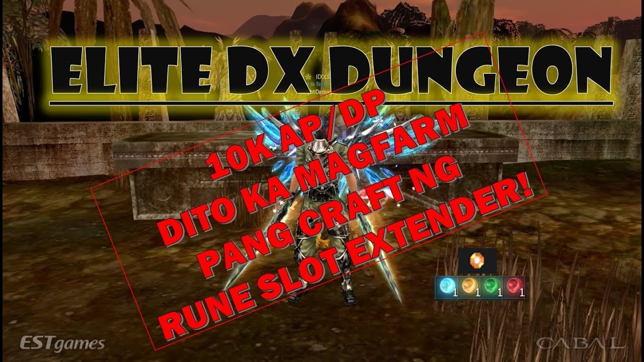 CABAL PH: ELITE DX DUNGEON - YouTube