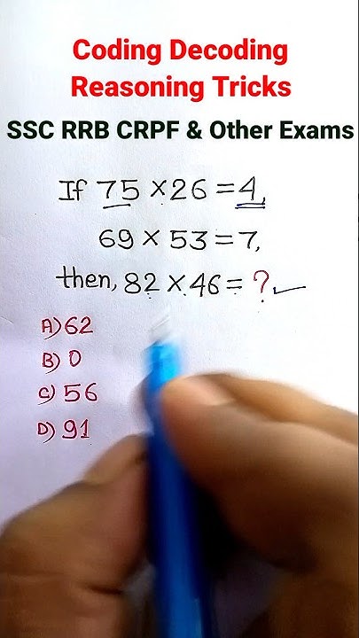 Coding Decoding | Reasoning Tricks| Reasoning for SSC MTS CHSL GD | # ...