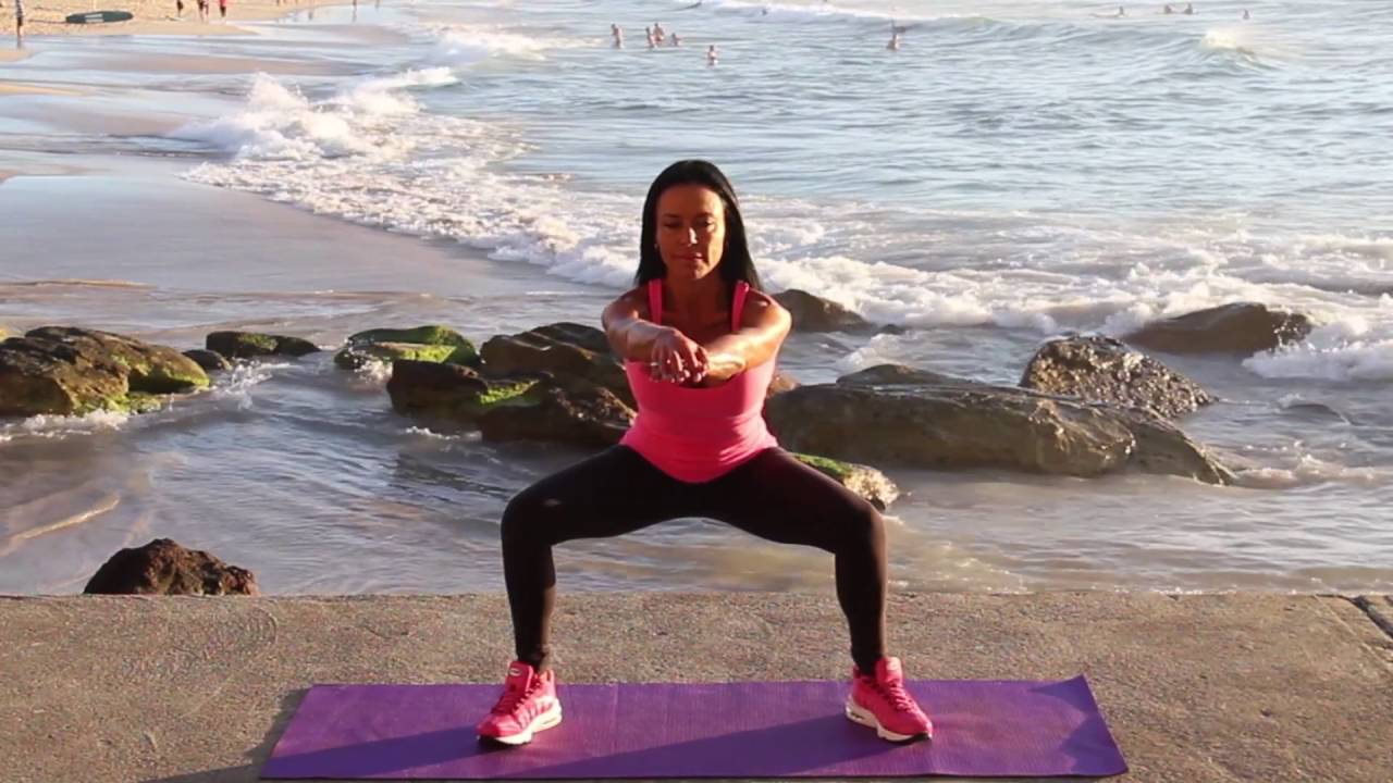 Bondi Vixen - Body Weight Workouts - Squat Hold - YouTube