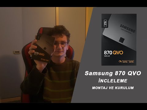 Samsung 870 QVO 2 TB İnceleme Montaj Ve Kurulumu