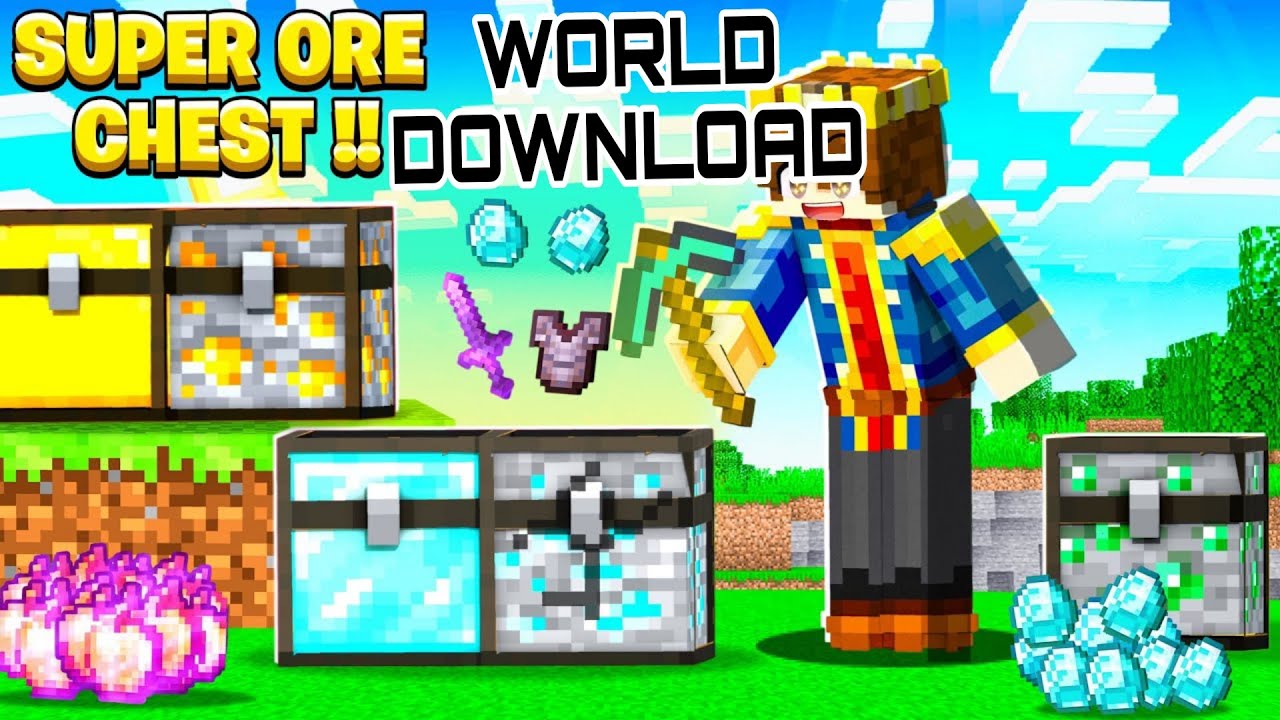 Super Ore Chest World Download ll MINECRAFT - YouTube