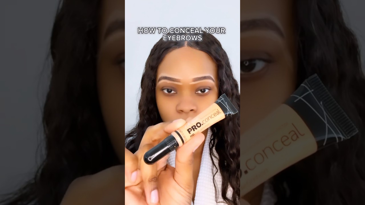 How To Conceal Your Eyebrows #beauty #makeup #shorts - YouTube