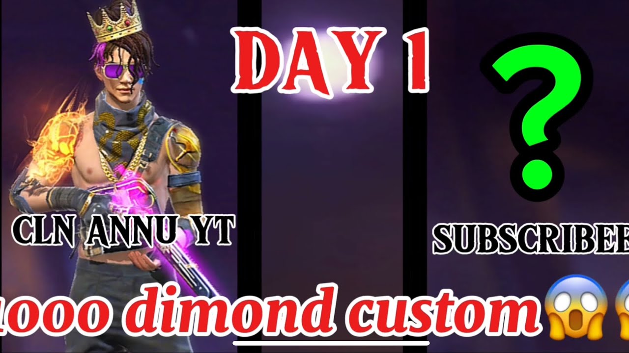 Custom with subscriber || 1000 dimond custom free fire || free fire ...