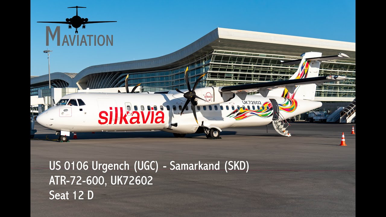 Silk Avia, ATR-72-600, Samarkand (SKD) - Urgench (UGC) - YouTube