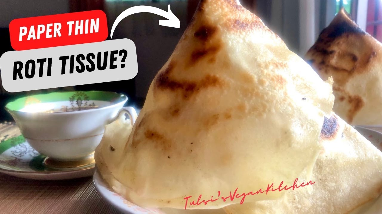 ROTI TISU | Tissue Prata | TRICK to make CONE SHAPE |Vegan Recipe - YouTube