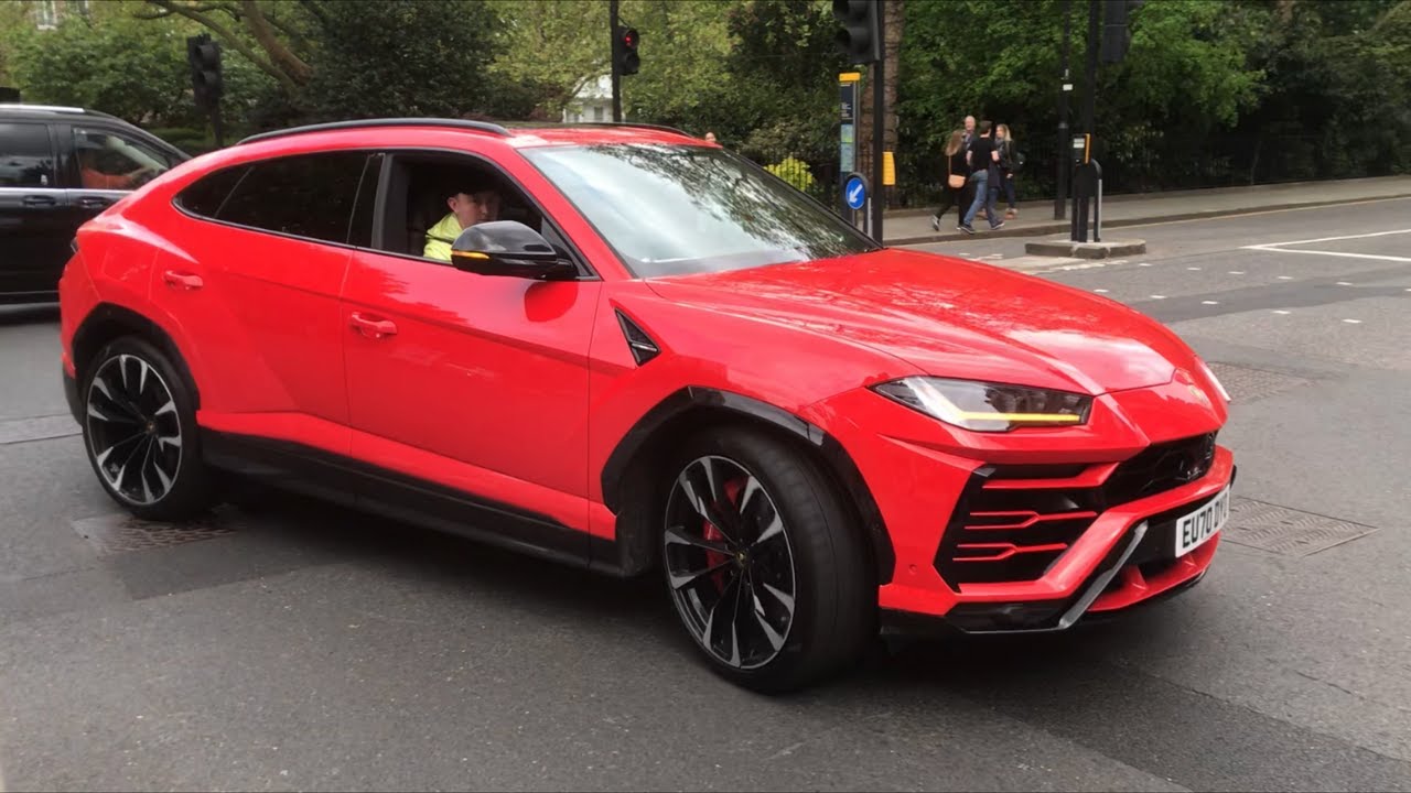 Red Lamborghini Urus Luxury SUV 4x4 Sound & Acceleration | Supercars In ...