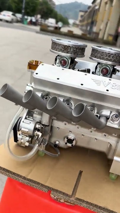 Homemade V8 engine - YouTube