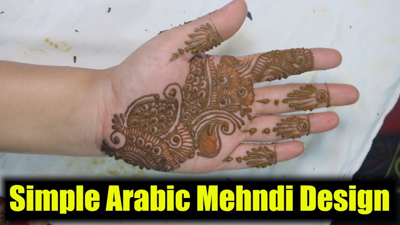 Sweet And Simple Arabic Mehndi Design Mehndi Tutorial | Viral Lifestyle ...