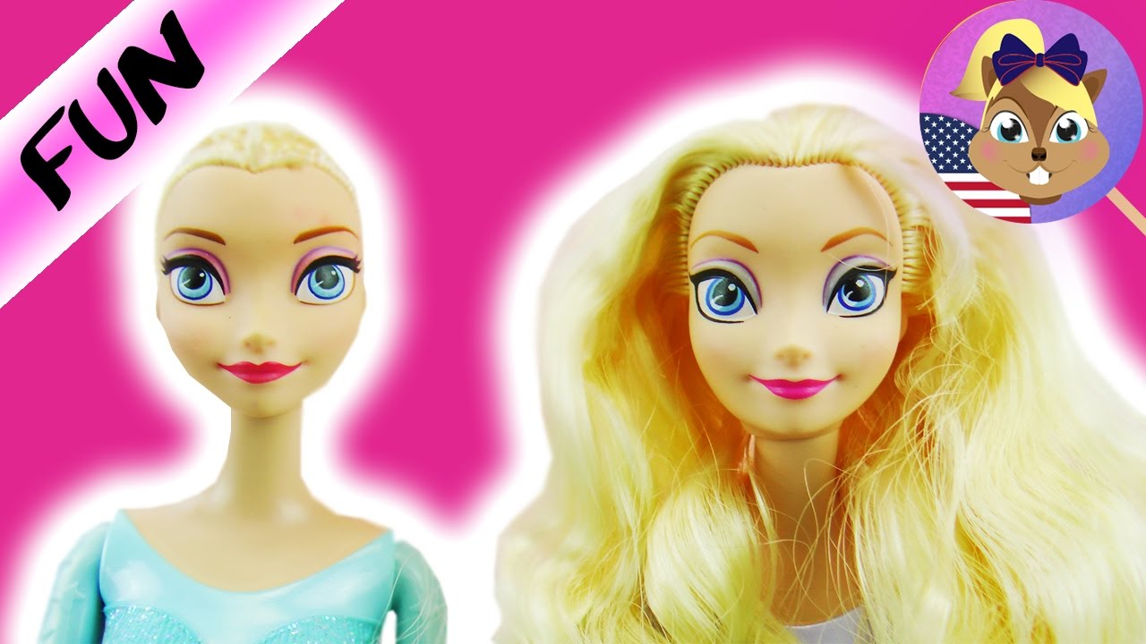 From BALD to WIG | Elsa has an EXTREME MAKEOVER | Story | Frozen ...