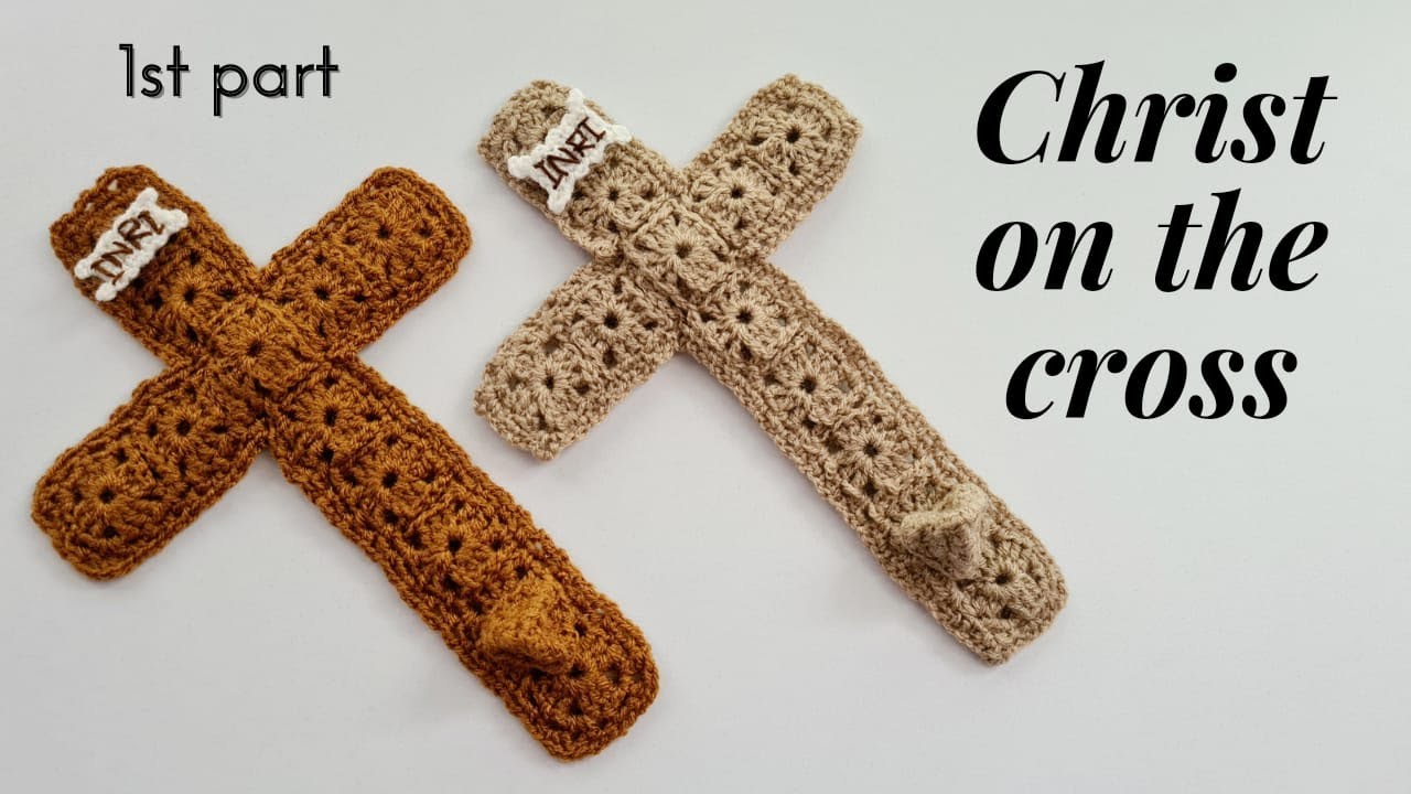 Jesús en la cruz tejido en CROCHET | En esta primera parte de muestro ...