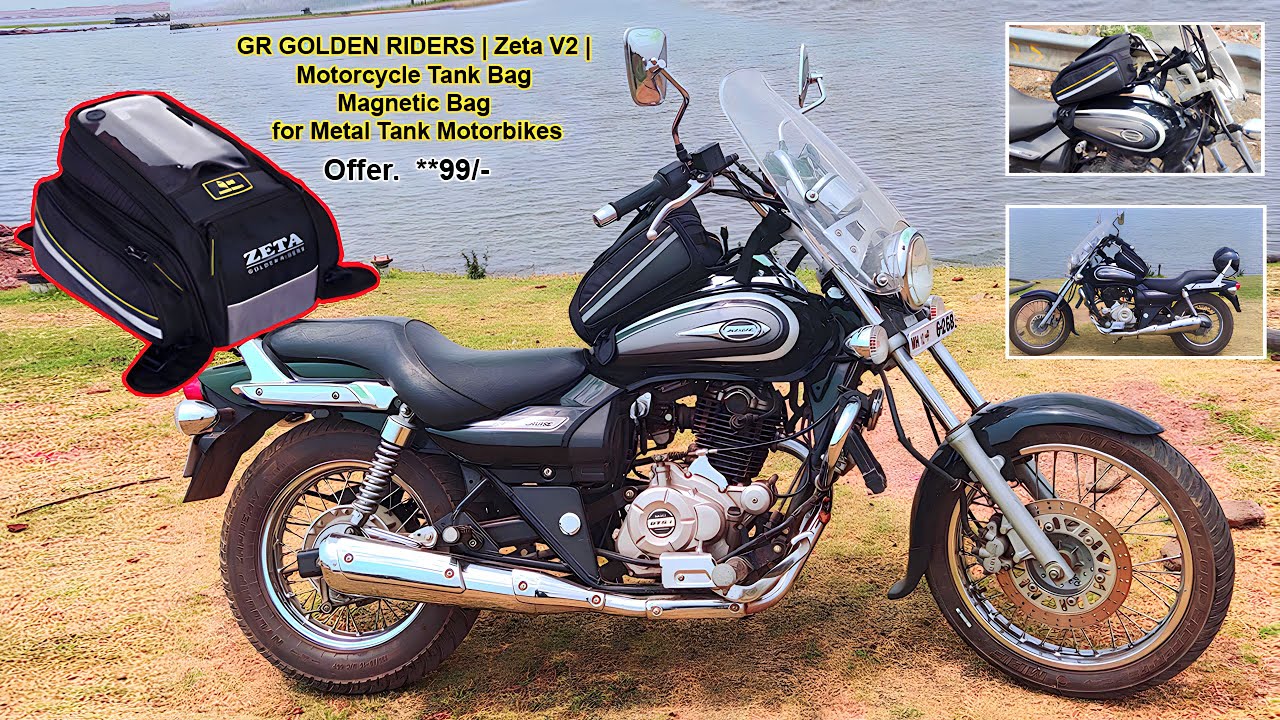 GR GOLDEN RIDERS | Zeta V2 | Motorcycle Tank Bag| Magnetic Bag for ...