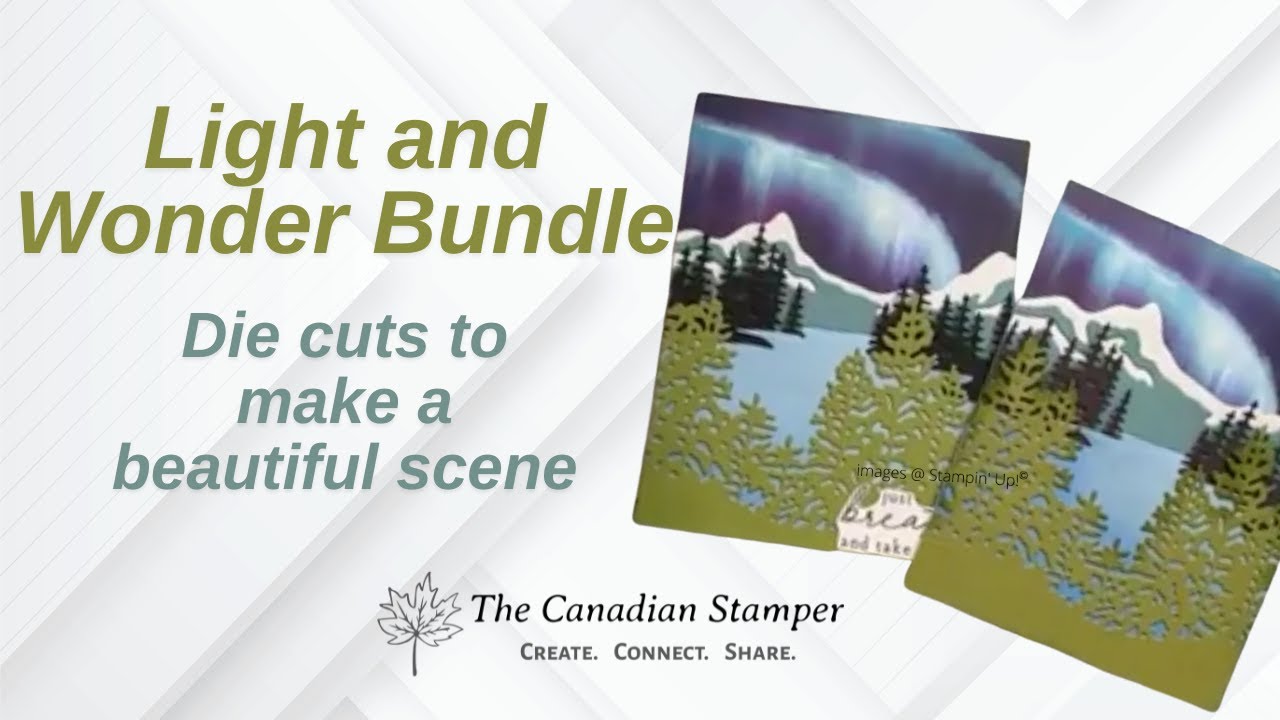🌌 Northern Lights Card Tutorial | Lights & Wonder Bundle Scene-Building ...