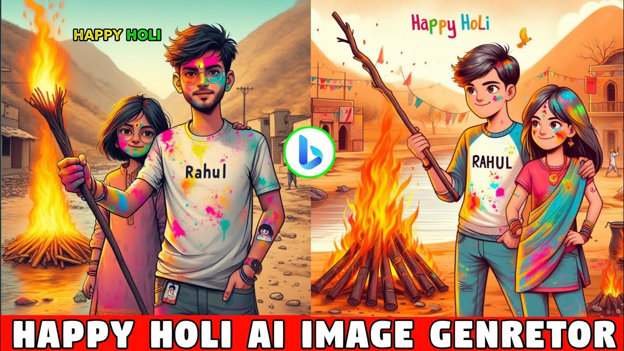 Happy holi ai photo editing 2024 | happy holi ai image kaise banaye ...