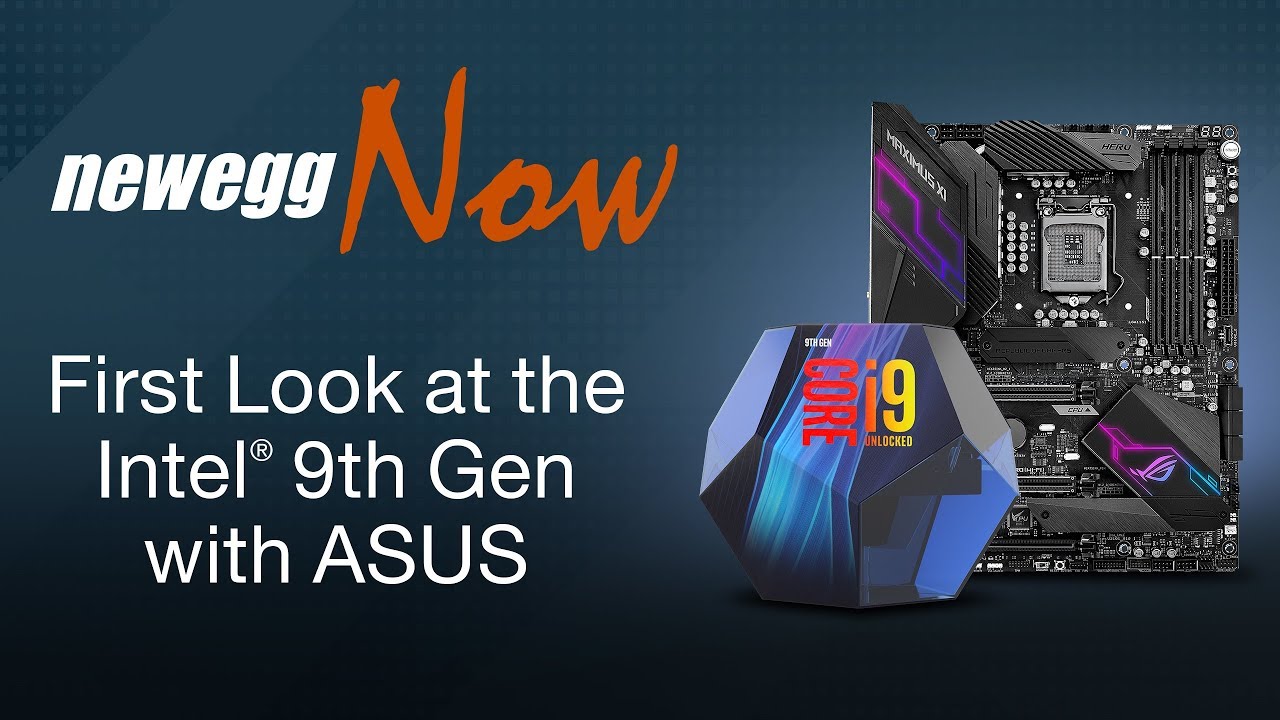 First Look: Intel 9th Gen CPUs & Z390 Motherboards with ASUS - YouTube