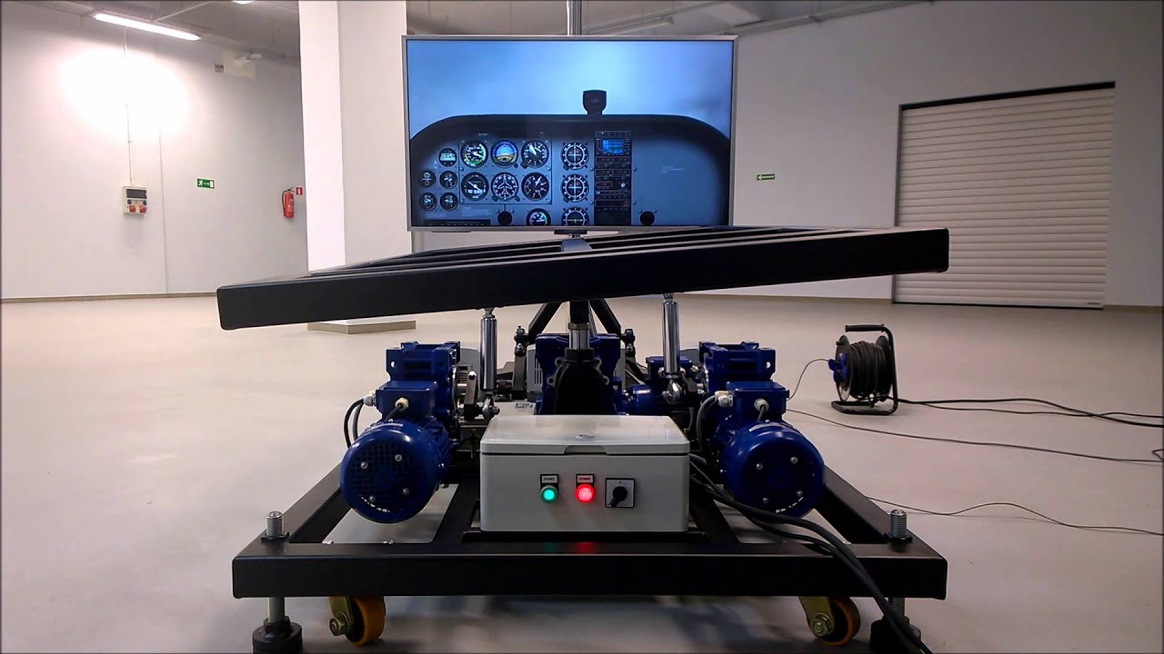 PS-3rm-450 3DoF motion platform run with X-Plane - YouTube
