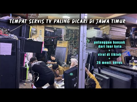 Nyobain servis tv paling viral di Sidoarjo Adji Servis Tv LCD LED cuman ...