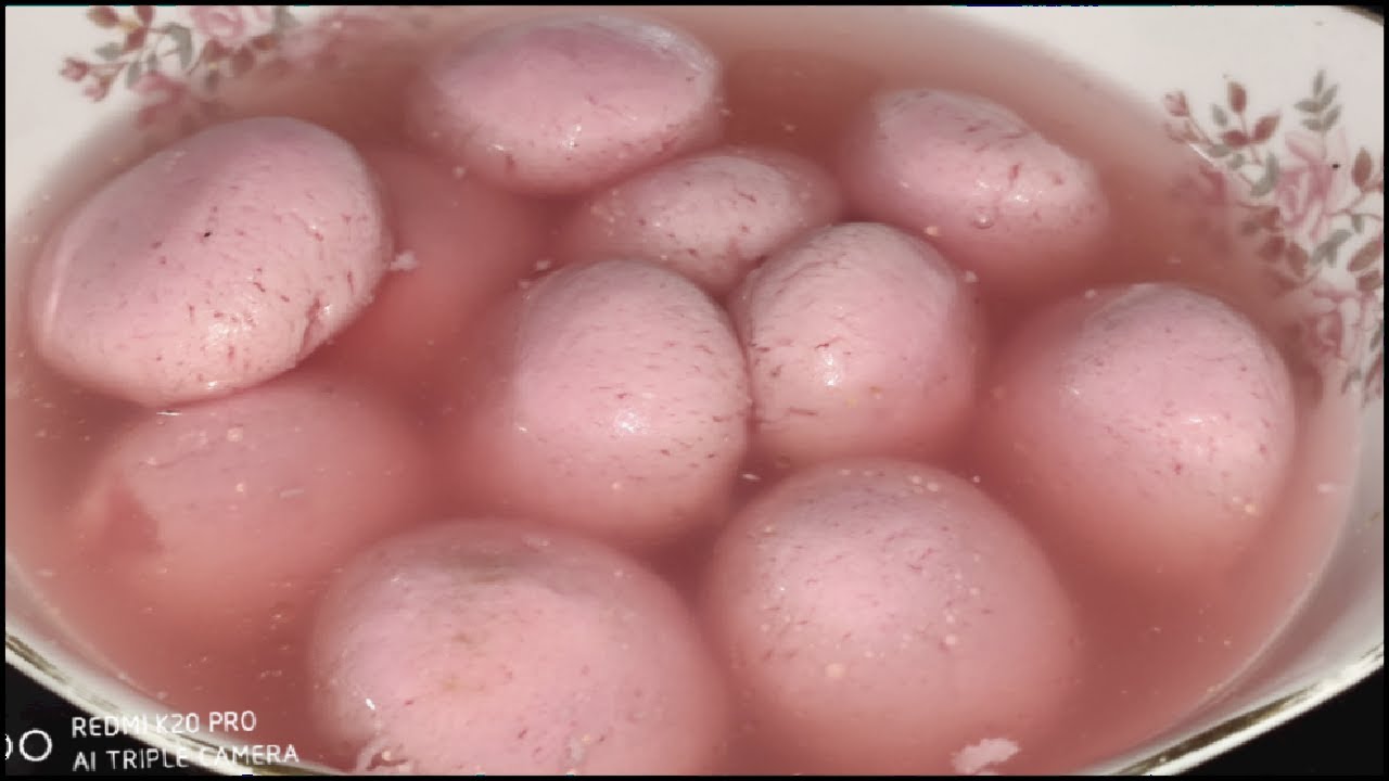 ROSE RASGULLAH RECIPE| PINK RASGULLAH RECIPE|BENGALI SWEET RASGULLAH ...