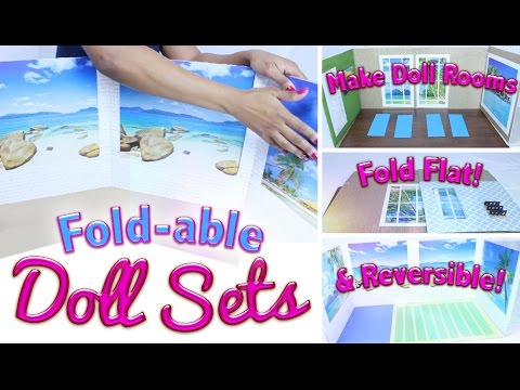 How to Make Doll Rooms Fold-able & REVERSIBLE! - YouTube