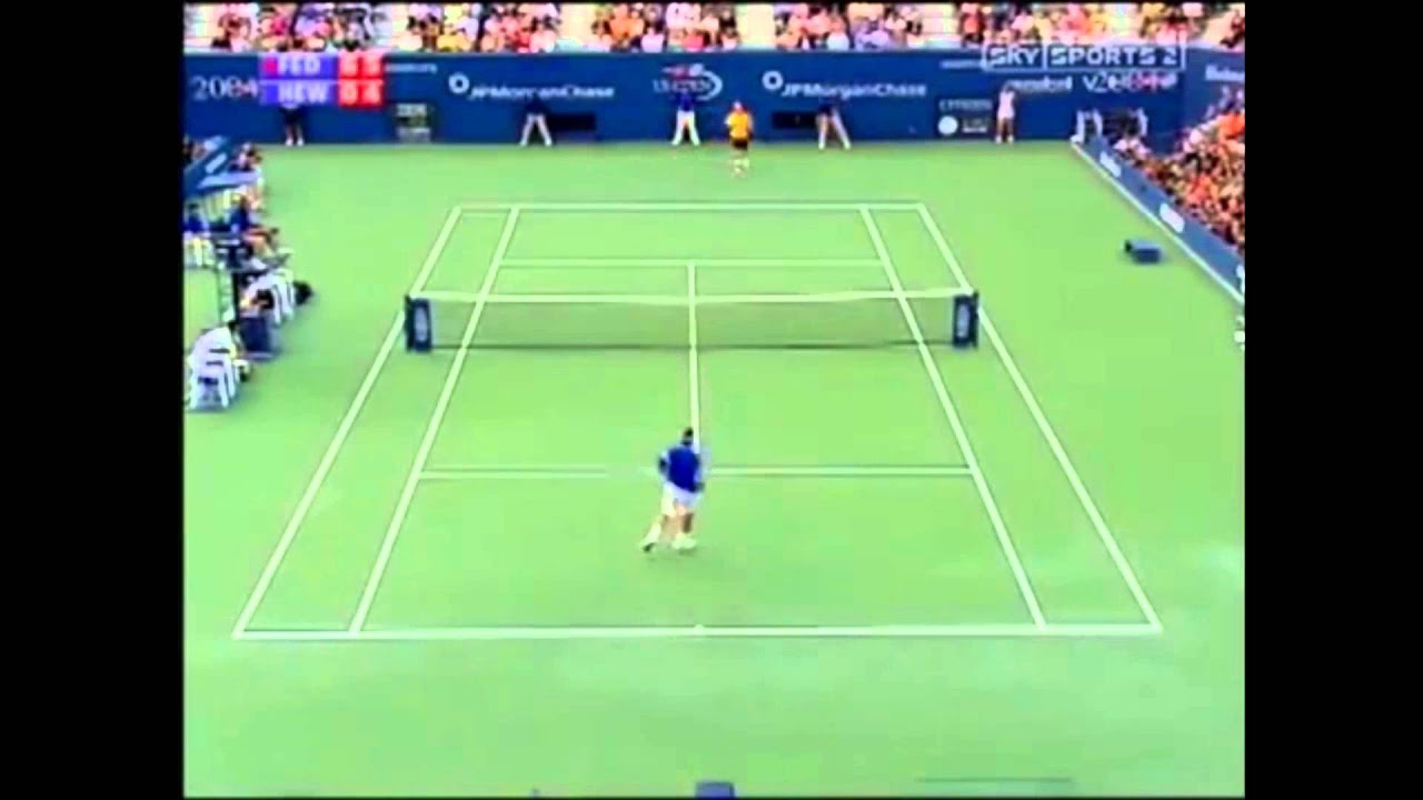 US Open 2004: Federer - Hewitt (Final) Highlights - YouTube