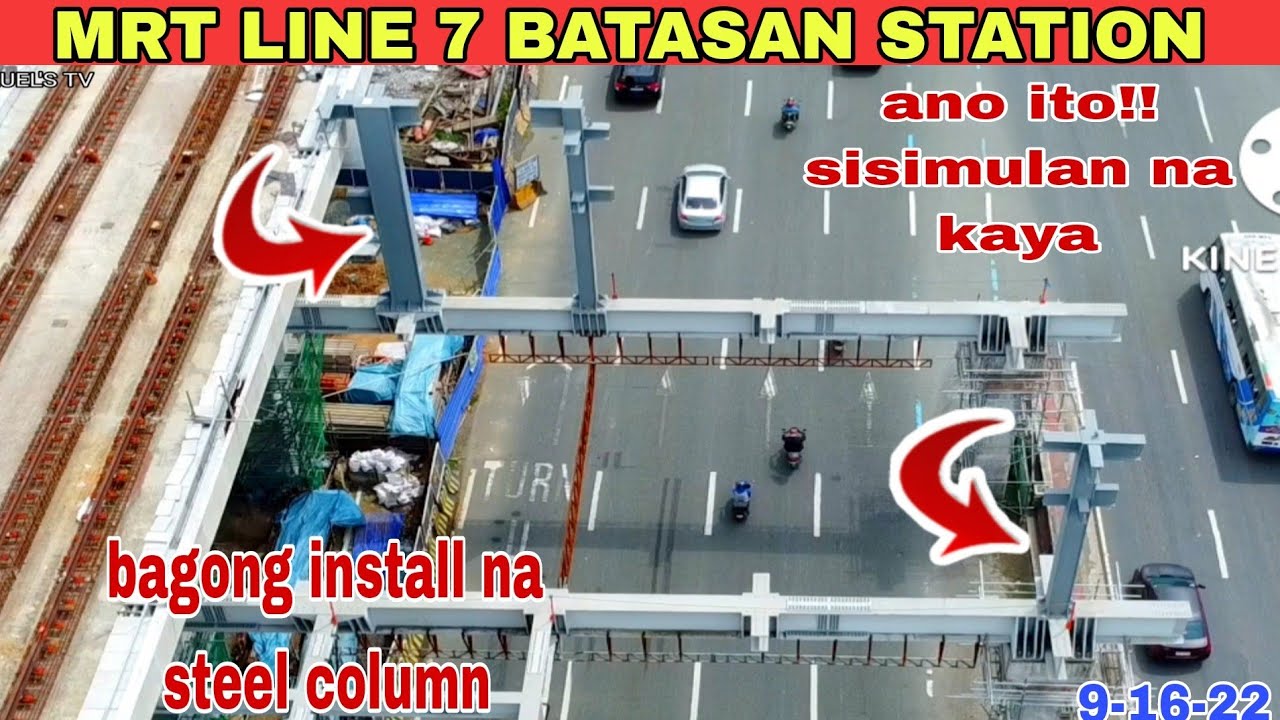 ito na meron ng column na nainstall sa taas|mrt line 7 BATASAN STATION ...