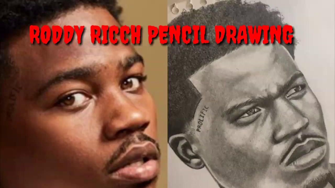 Realistic pencil drawing of Roddy ricch - YouTube