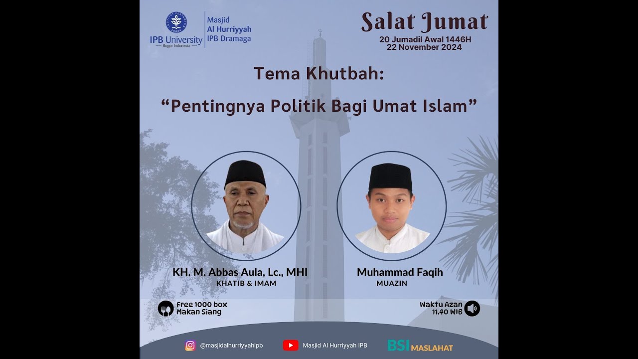 Peran Umat Islam dalam Politik: Sebuah Keharusan | KH. Muhammad Abbas ...