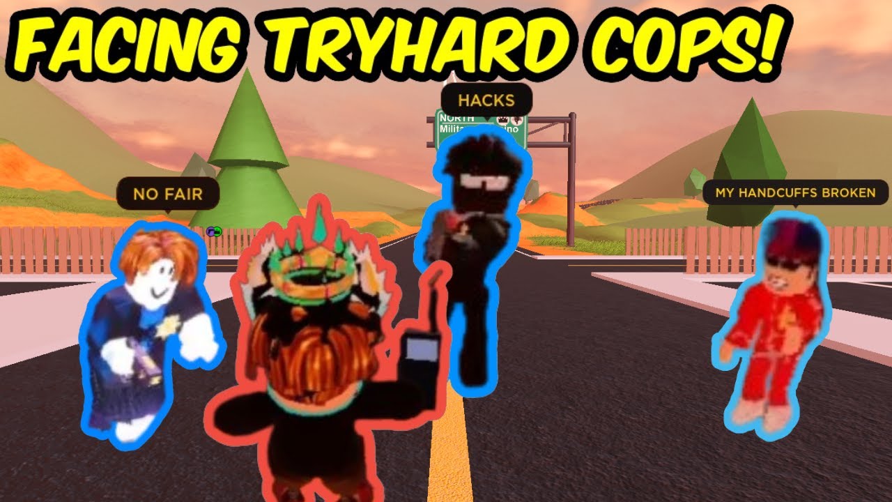 FACING TRYHARD COPS IN TOWN GUN SHOP! | Roblox Jailbreak - YouTube