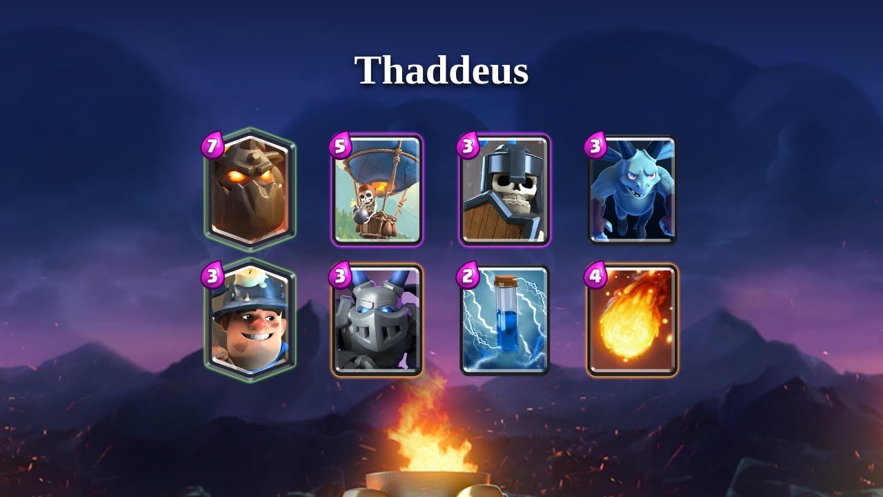 Thaddeus | Lava Hound, Balloon, Miner deck gameplay [TOP 200] | March ...