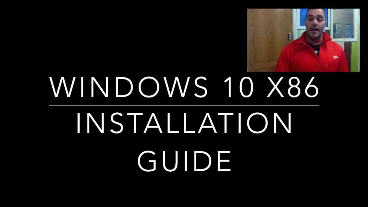 Windows 10 Home x86 Install Guide - YouTube