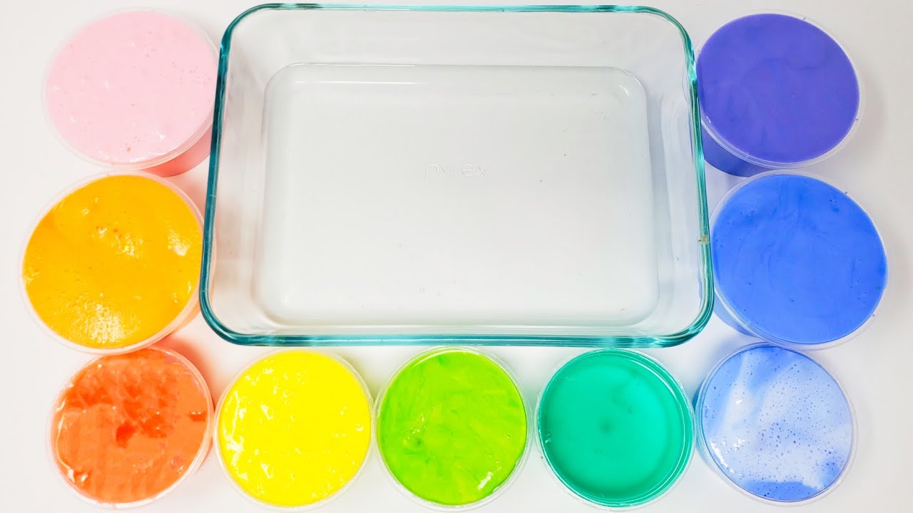 Enjoy the Sounds of Mixing Rainbow Slimes! ASMR Slime - YouTube