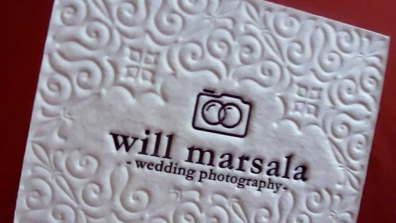 tarjetas letterpress 1 tinta + golpe en seco - YouTube