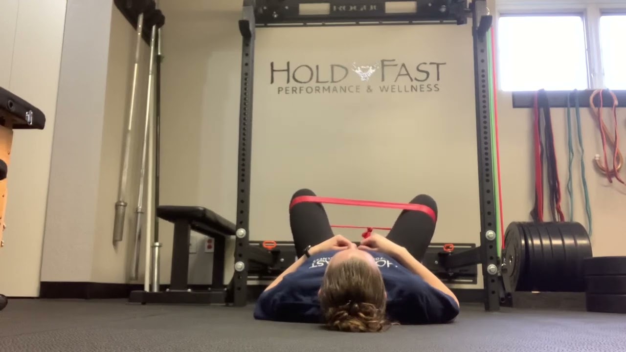 Supine (Lay on Back) Clam Shells - YouTube