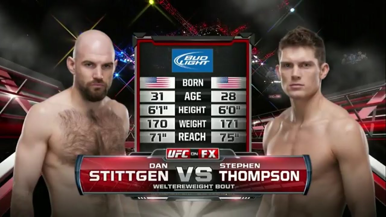 UFC 143 - Dan Stittgen vs Stephen Thompson Full Fight - YouTube