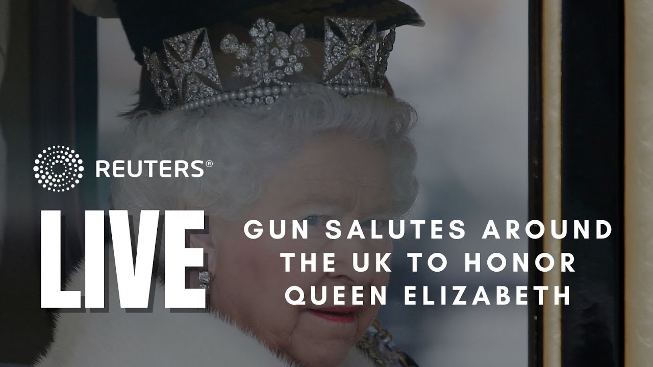 LIVE: Gun salutes around the UK to honor Queen Elizabeth - YouTube