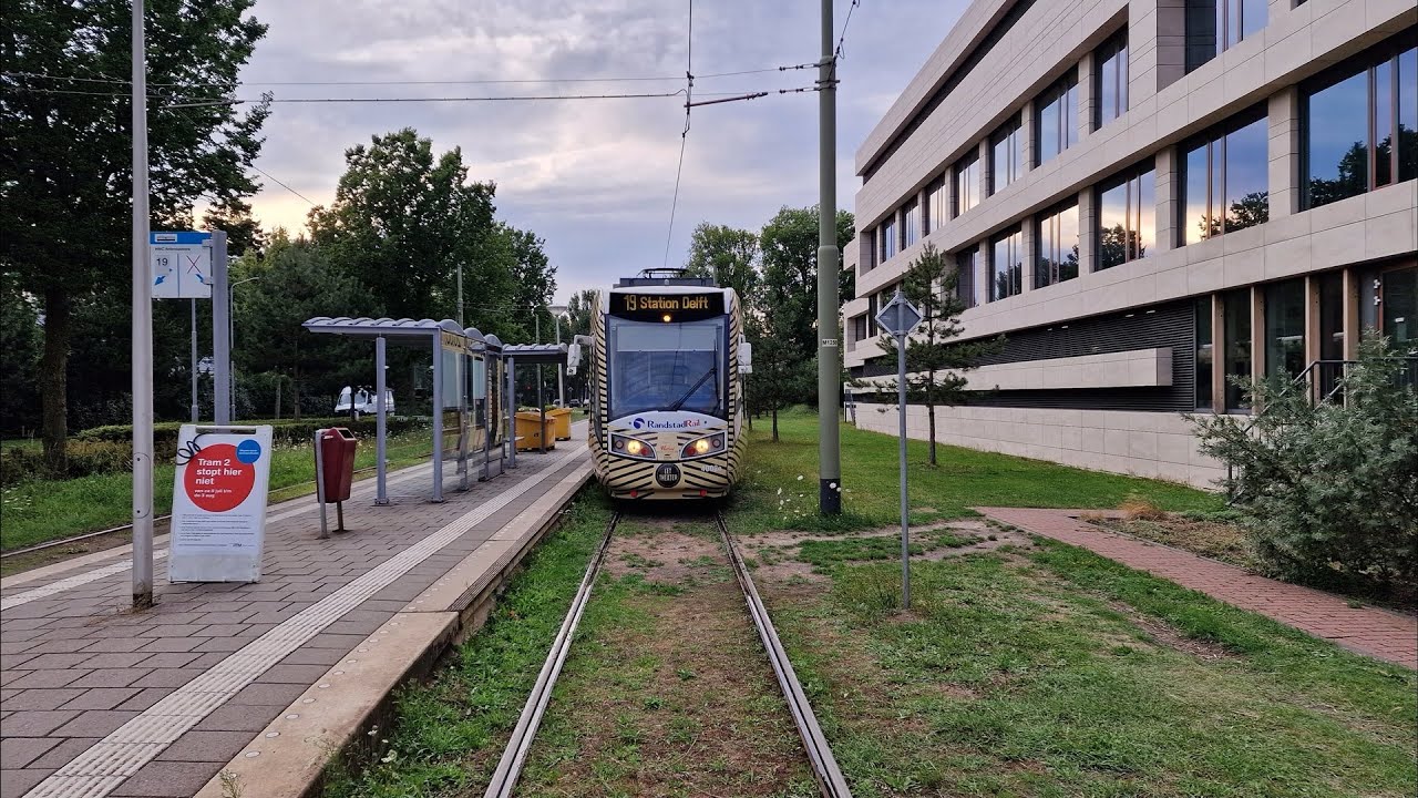 HTM RandstadRail 19 Leidschendam HMC Antoniushove - Delft Station ...